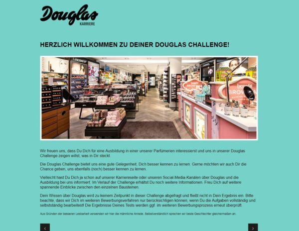 Are you ready for the Douglas Challenge? Douglas startet mit neuem ...