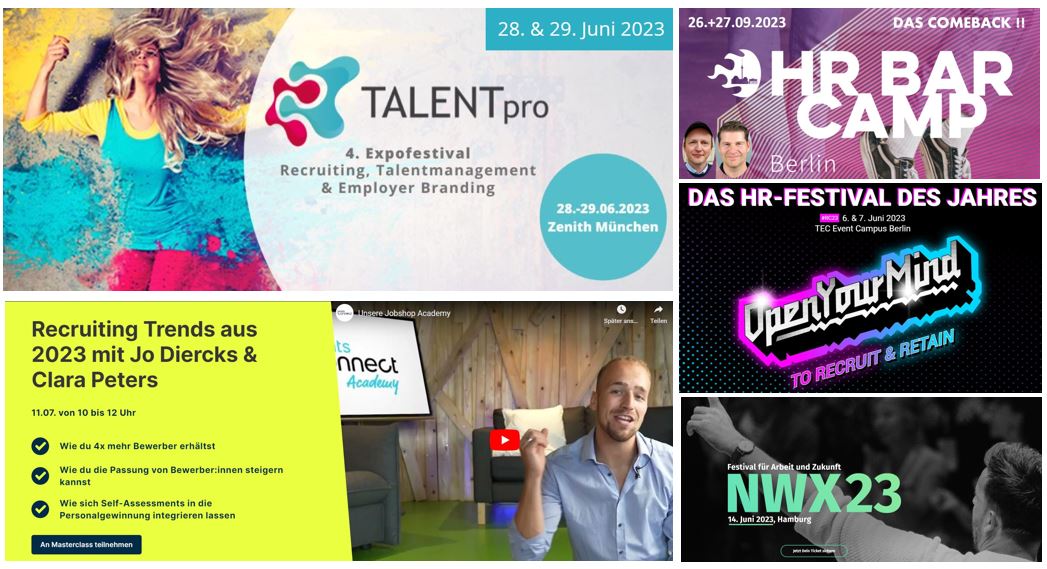 Spannende HR-Events in 2023 - die nächsten Monate - Recrutainment Blog